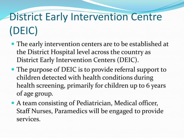 Rashtriya bal swasthya karyakram (rbsk) | PPTX | Daycare and Pre-School ...