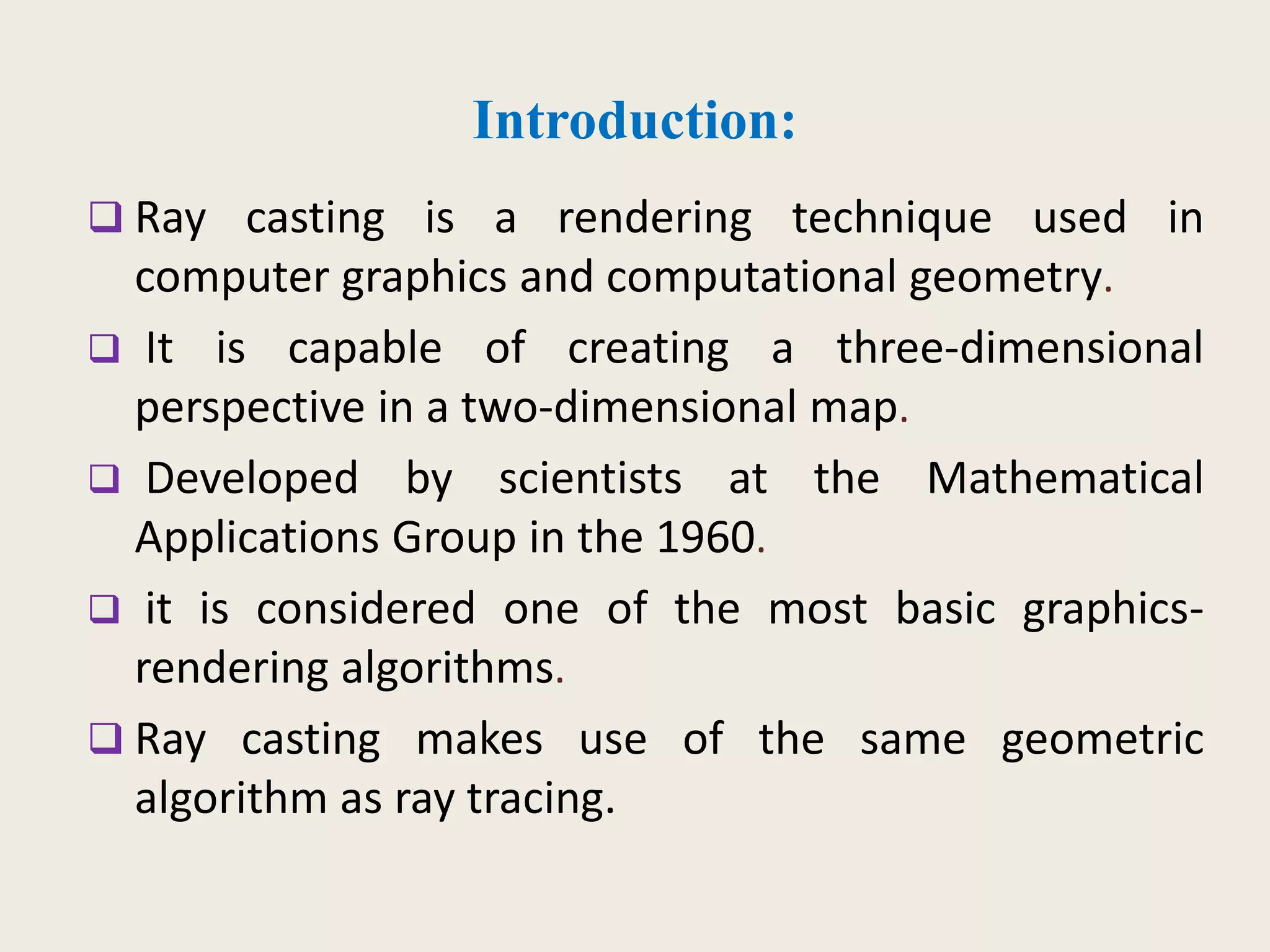 raycasting. ppt | PPTX