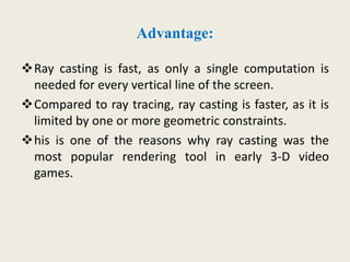 raycasting. ppt | PPTX | 3-D Graphics | Computer Software and Applications