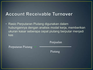 Rasio - Rasio Keuangan Beserta Contoh Perhitungan. | PPT