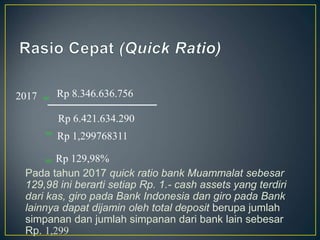 Rasio - Rasio Keuangan Beserta Contoh Perhitungan. | PPT