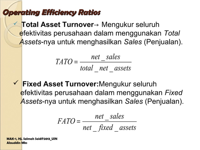 Rasio rasio keuangan | PPT