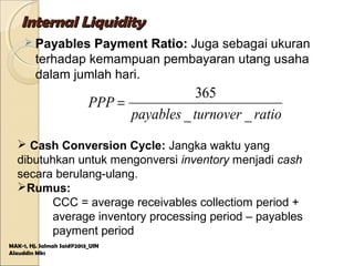 Rasio rasio keuangan | PPT