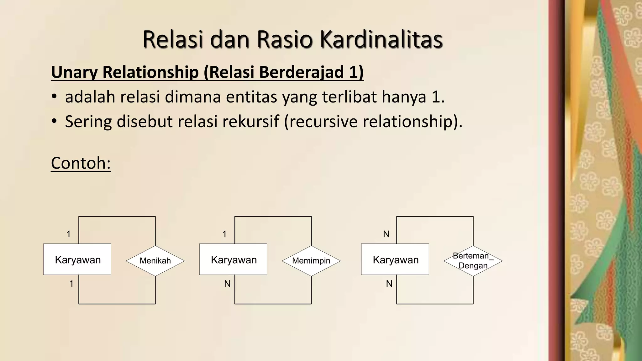 Rasio Kardinalitas | PPT