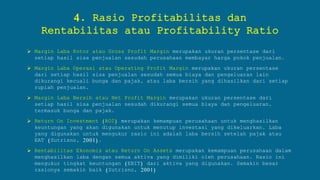 Analisa Rasio Keuangan Konvensional | PPTX