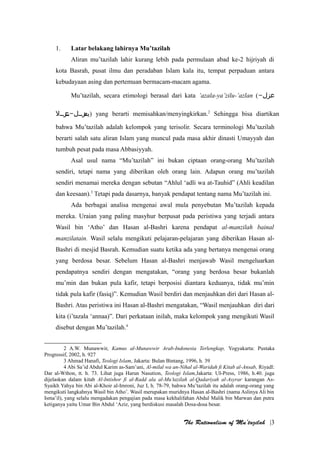 Rasionalisme mu'tazilah | RTF