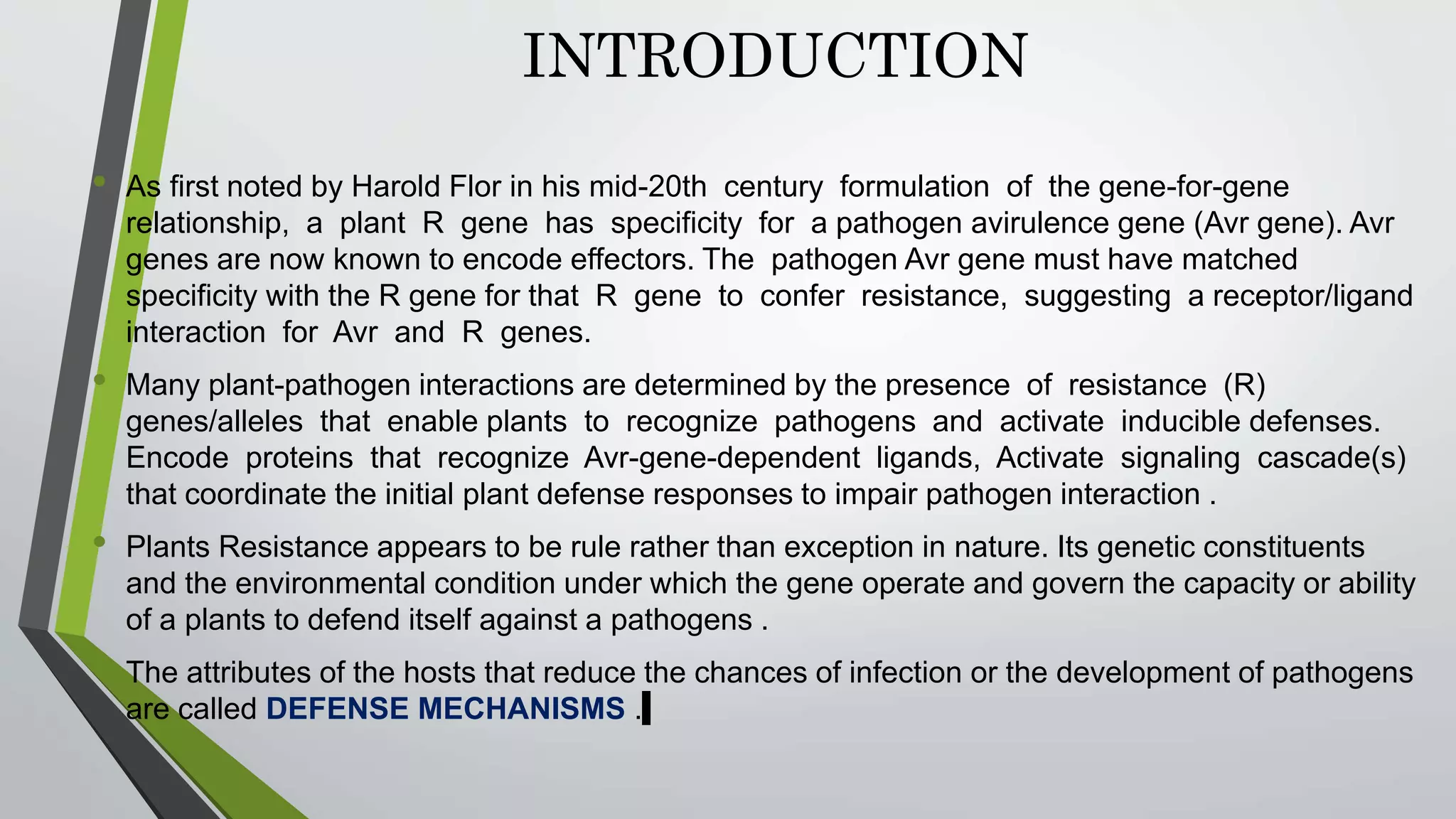 Resistance mechanism In Plants - R GENE | PPTX