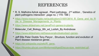 Resistance mechanism In Plants - R GENE | PPTX