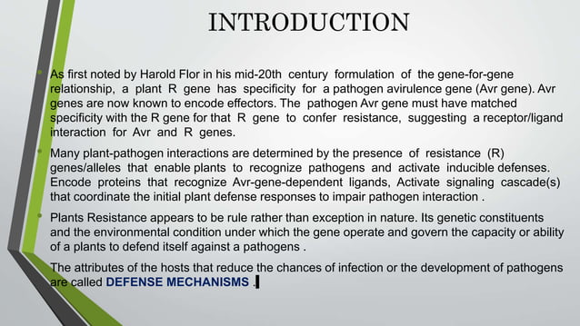 Resistance mechanism In Plants - R GENE | PPTX | Gardening | Home & Garden