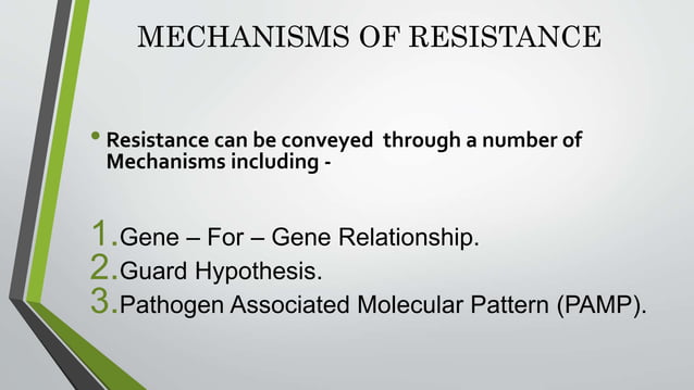 Resistance mechanism In Plants - R GENE | PPTX | Gardening | Home & Garden