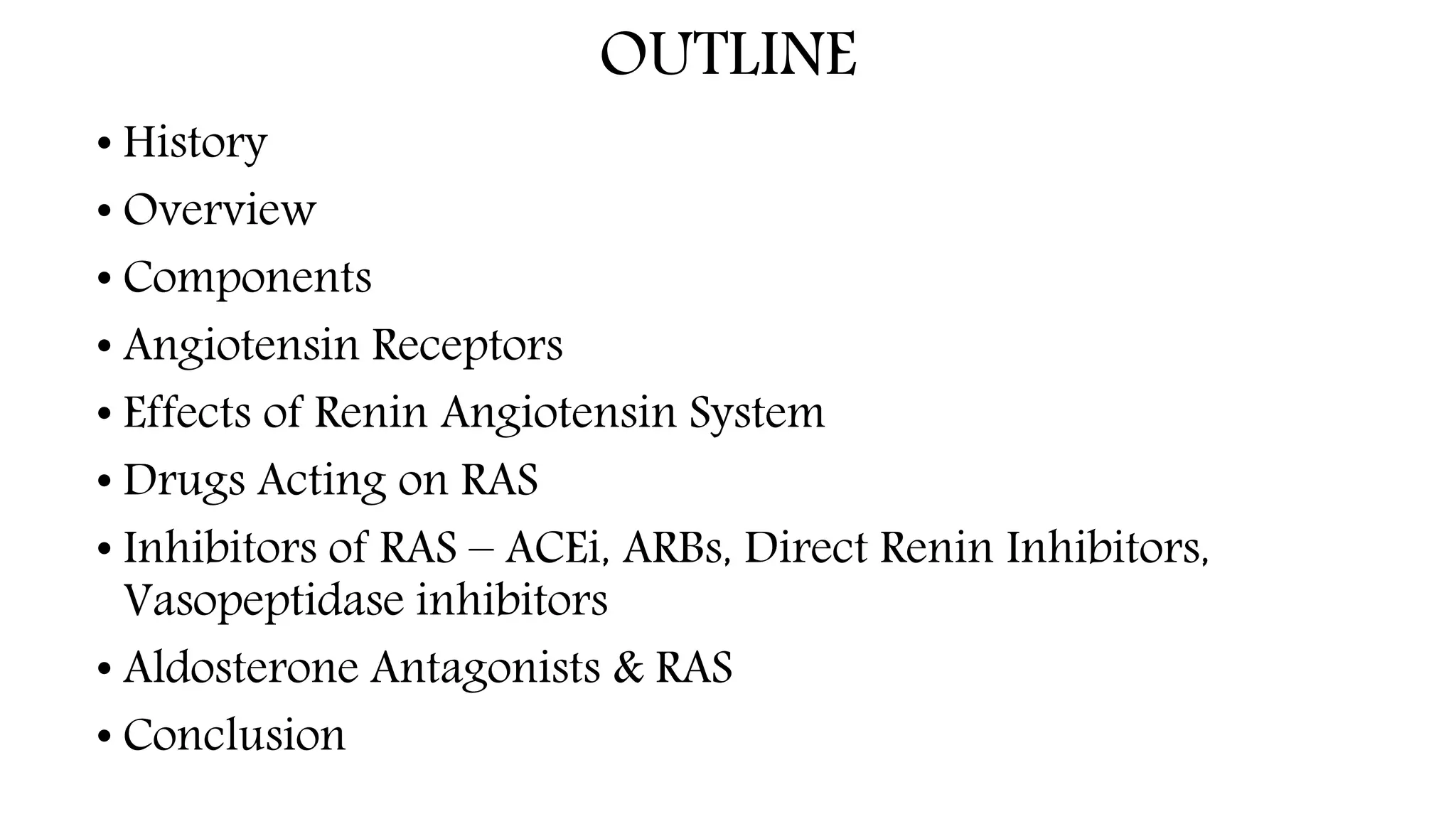 Renin Angiotensin Aldosterone System and its applications | PPTX