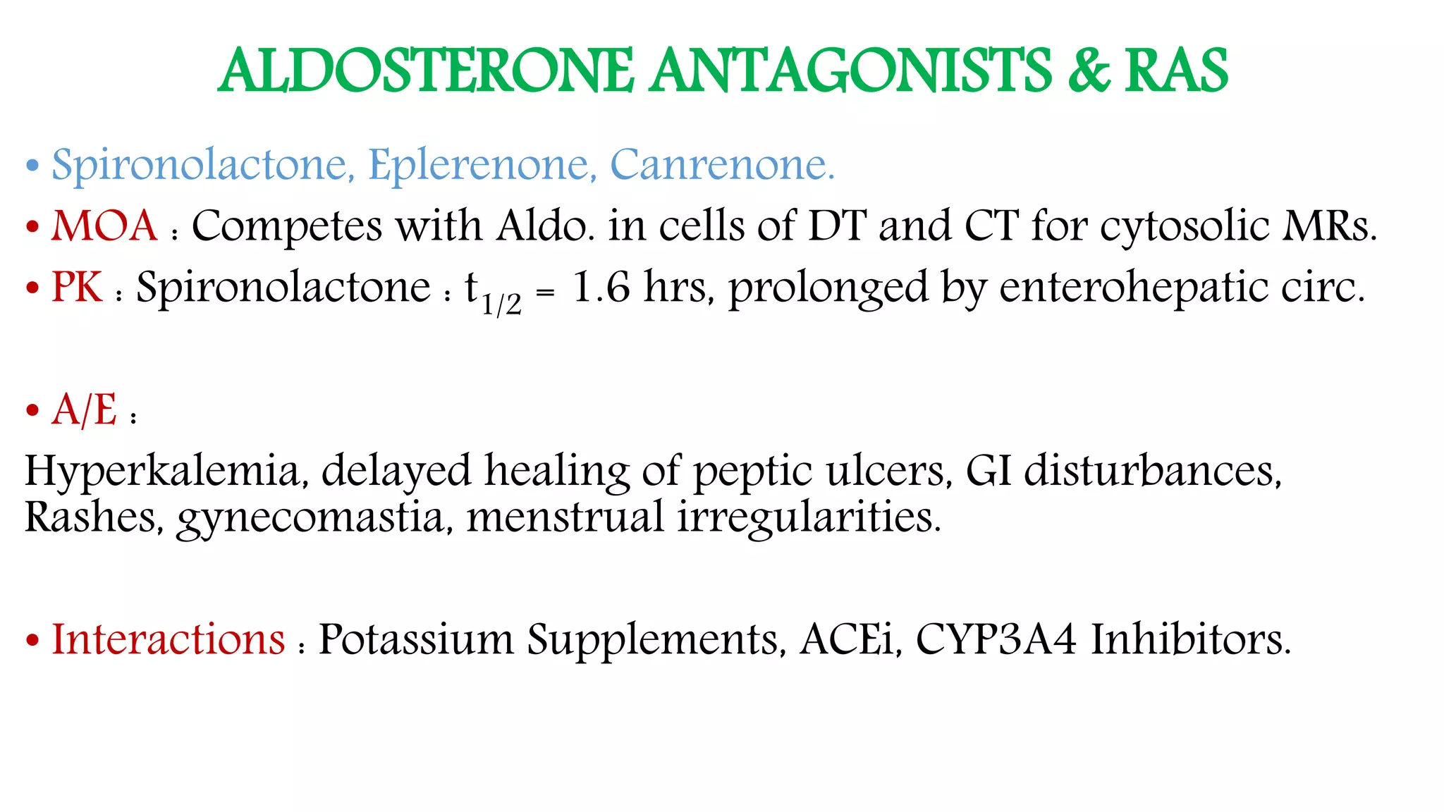 Renin Angiotensin Aldosterone System and its applications | PPTX