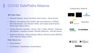 Covid Safe Paths | PPT