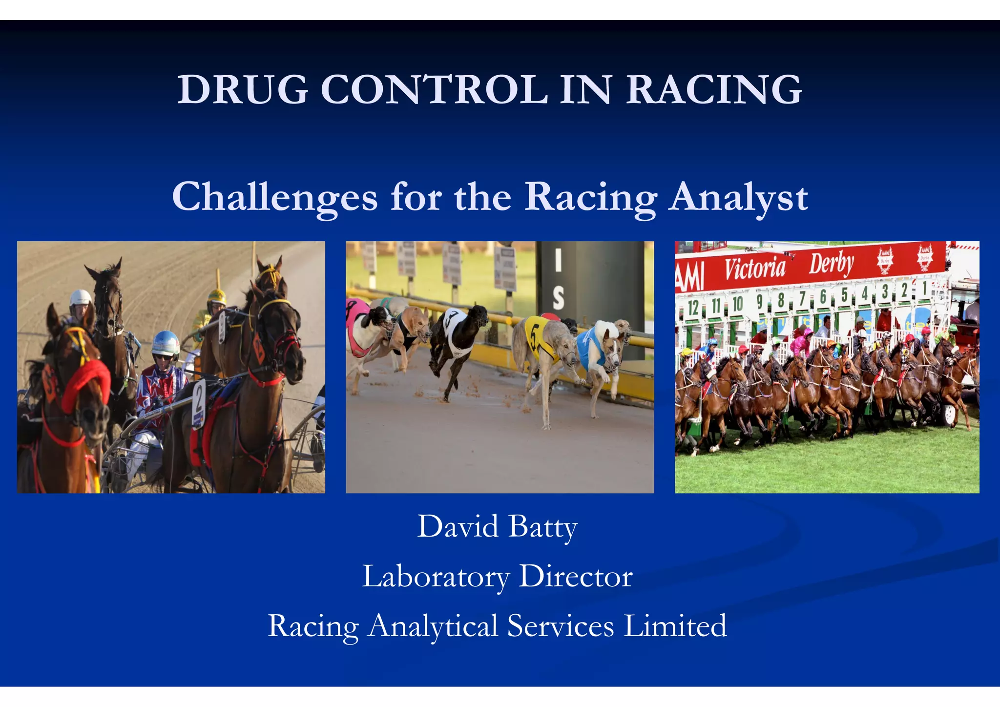 Drug Control in Racing (and other equine sports) | PDF