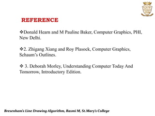BRESENHAM’S LINE DRAWING ALGORITHM | PPTX