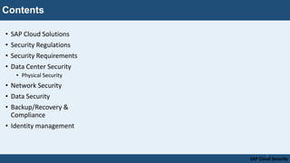 SAP Cloud security overview 2.0 | PDF