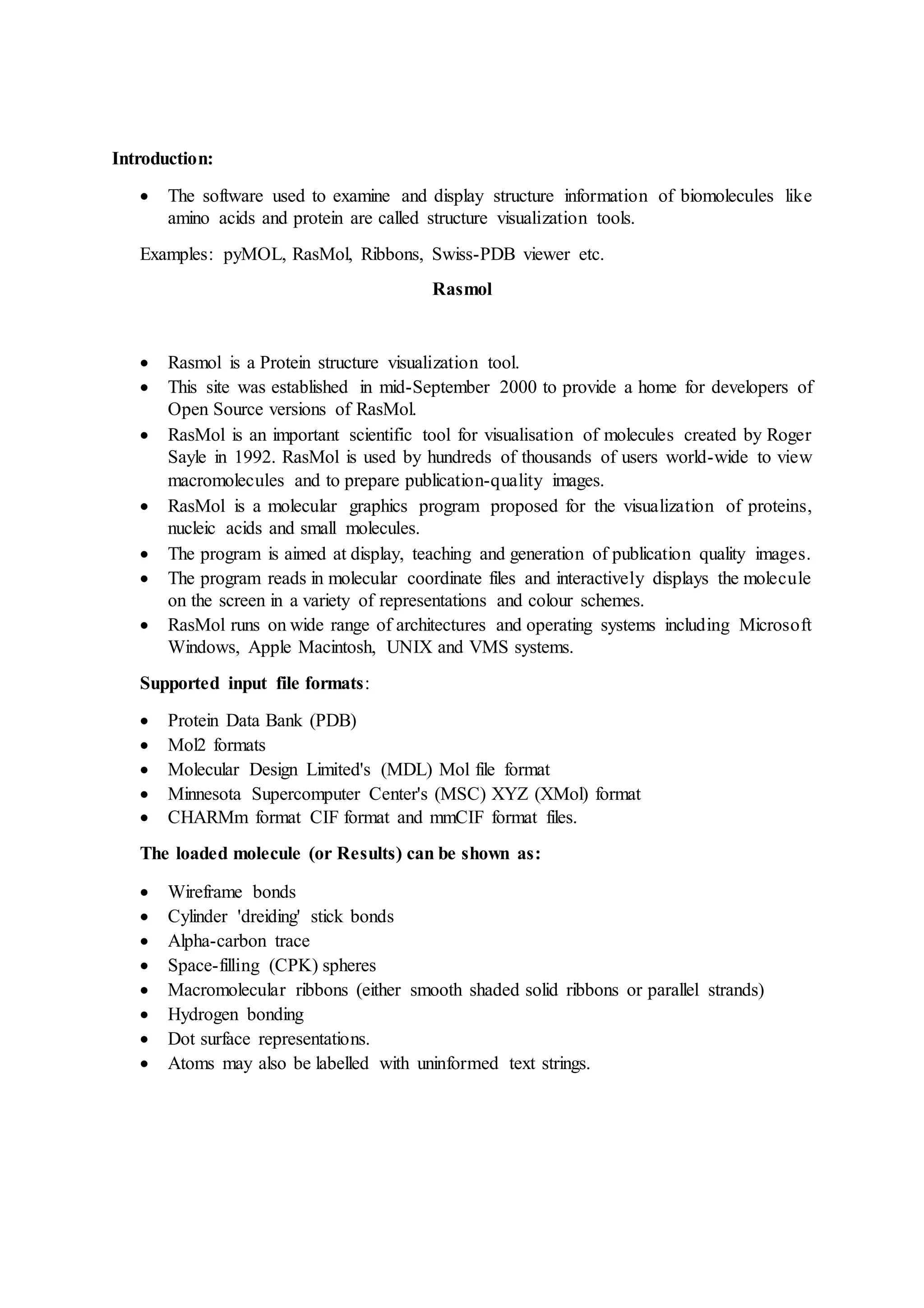 Rasmol | DOCX