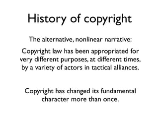 The nonlinear history of copyright | PDF