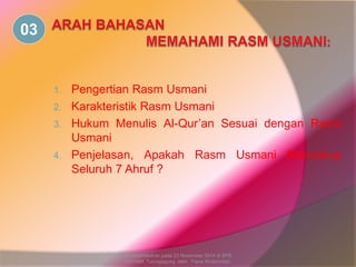 ppt Rasm usmani | PPTX