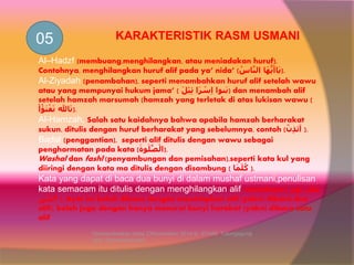ppt Rasm usmani | PPTX