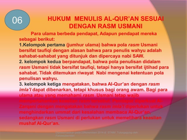 ppt Rasm usmani | PPTX