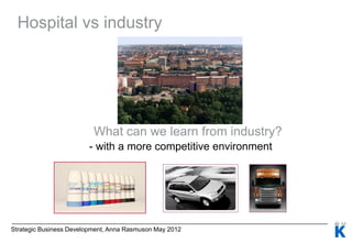 Rasmuson, Anna - The Lean journey at Karolinska University Hospital ...