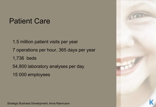 Rasmuson, Anna - The Lean journey at Karolinska University Hospital ...