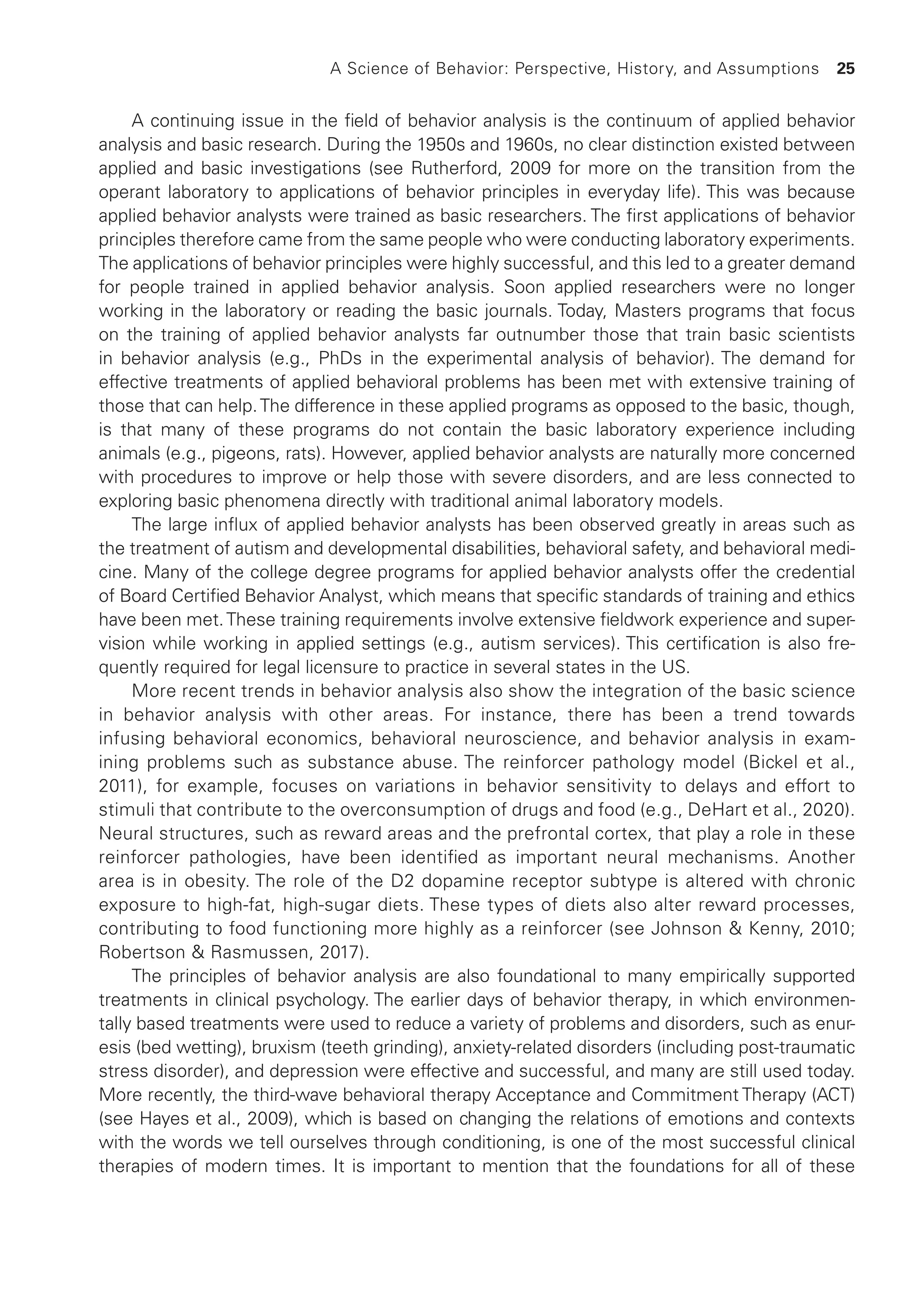 Rasmussen (2022) Behavior Analysis and Learning A Biobehavioral ...