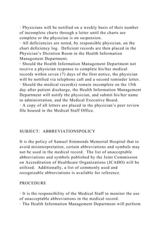 Rasmussen Medical CenterPOLICY AND PROCEDURE MANUALREFER.docx