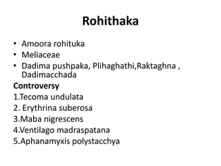 Rasna, Rasona, Rohitaka, Sahachara | PPTX