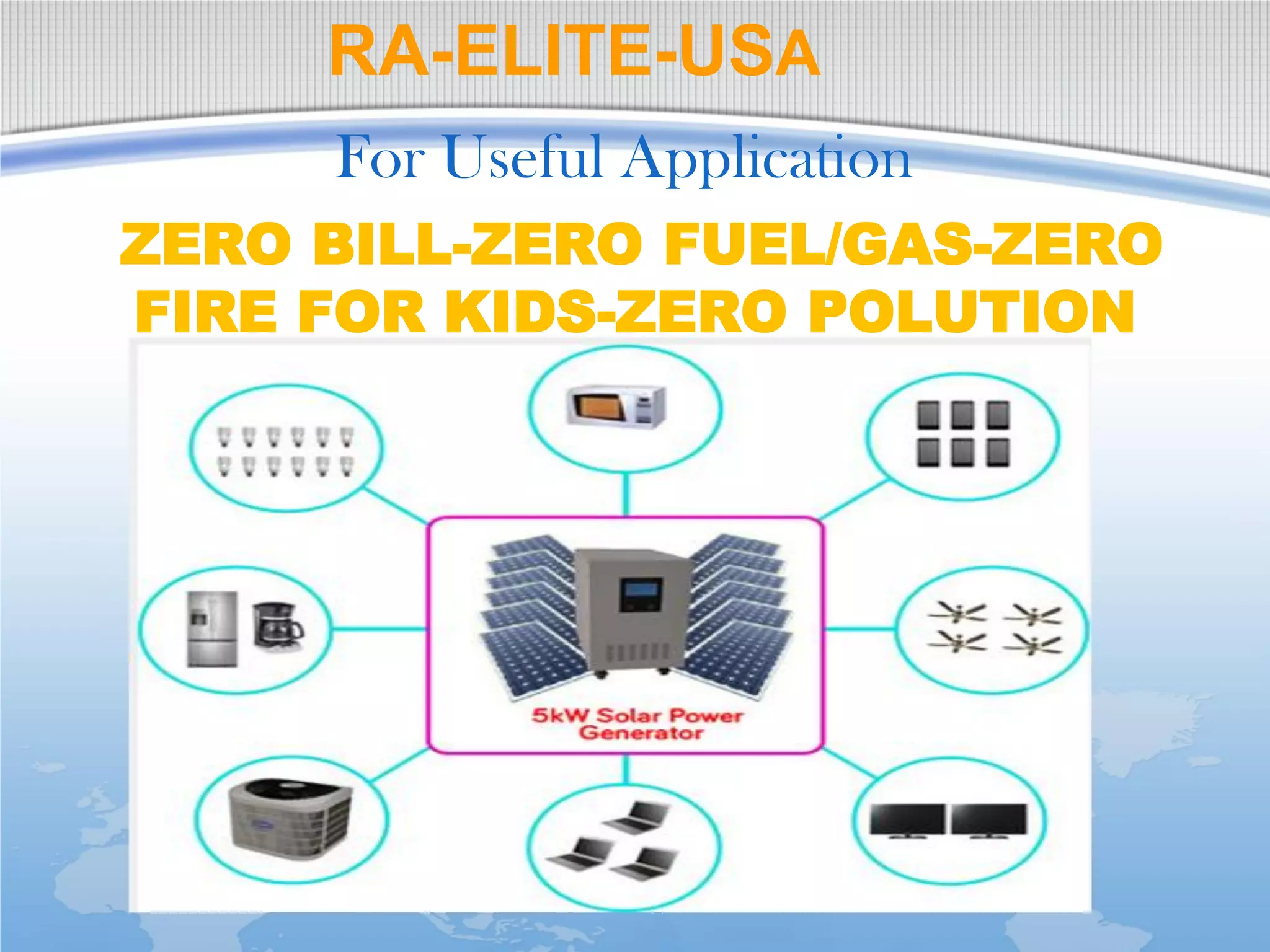 Ra solar power generators presentation | PDF
