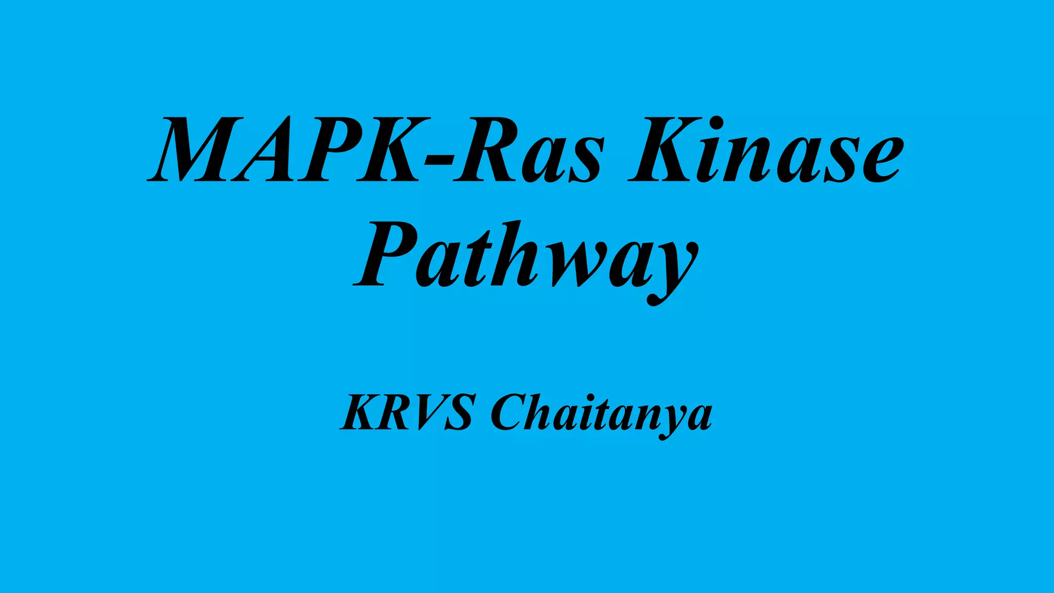 MAPK -Ras pathway | PPTX