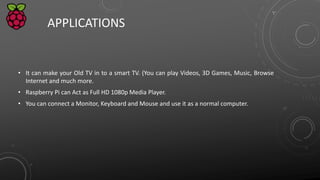 Raspbeery Pi : An Introduction | PPT