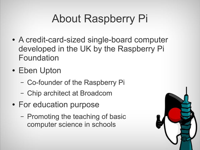Raspberry Pi With Java Ppt