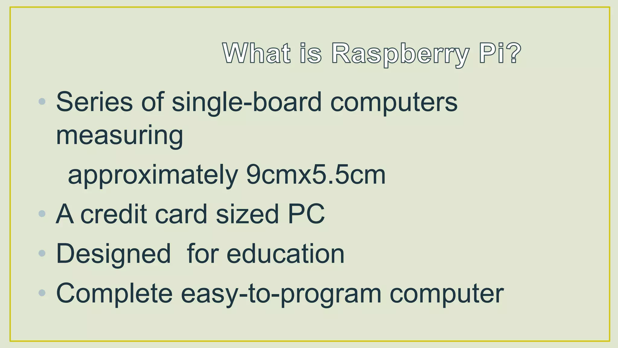 Raspberry pi | PPT