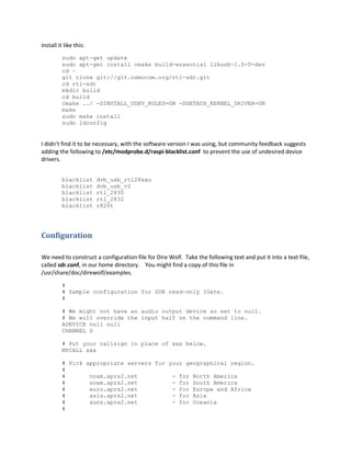 Raspberry PI iGate with TNC Direwolf Soundmodem | PDF