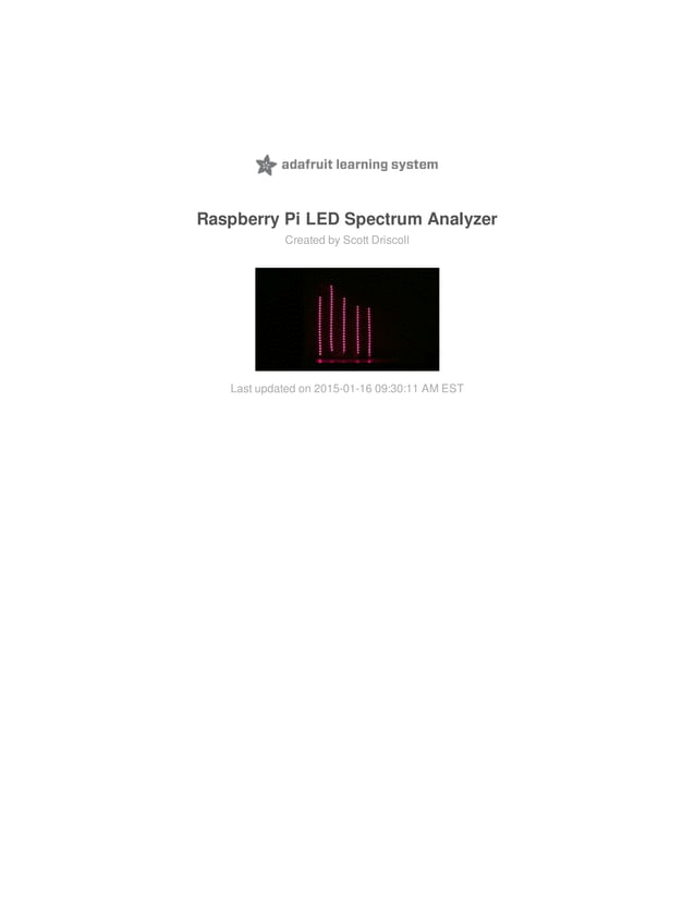 Raspberry pi-spectrum-analyzer-display-on-rgb-led-strip | PDF | Digital ...