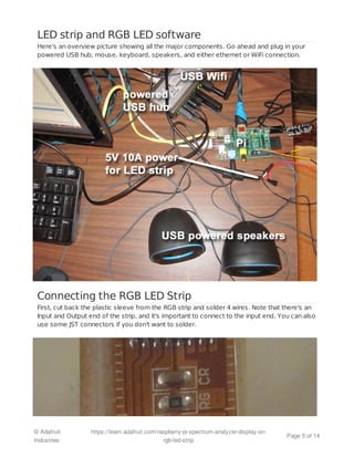 Raspberry pi-spectrum-analyzer-display-on-rgb-led-strip | PDF