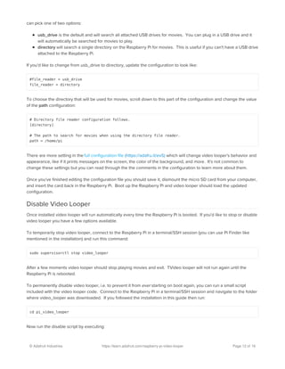 Raspberry pi-video-looper | PDF