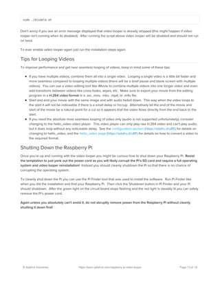 Raspberry pi-video-looper | PDF