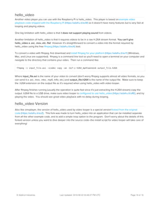 Raspberry pi-video-looper | PDF