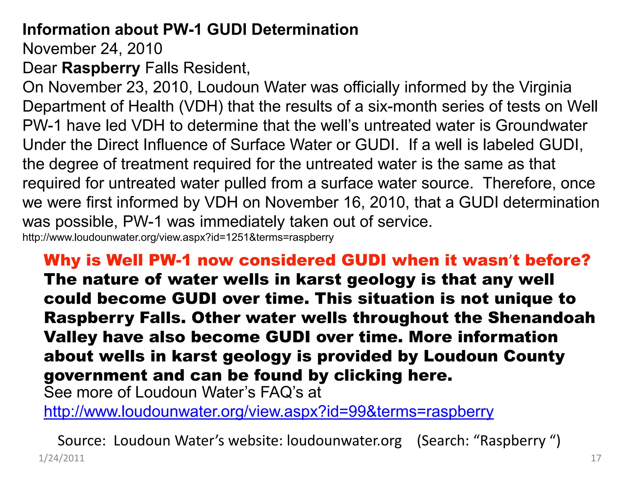 Raspberry falls dangers of water wells in limestone karst geology-final ...