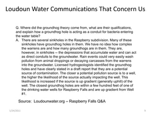 Raspberry falls dangers of water wells in limestone karst geology-final ...