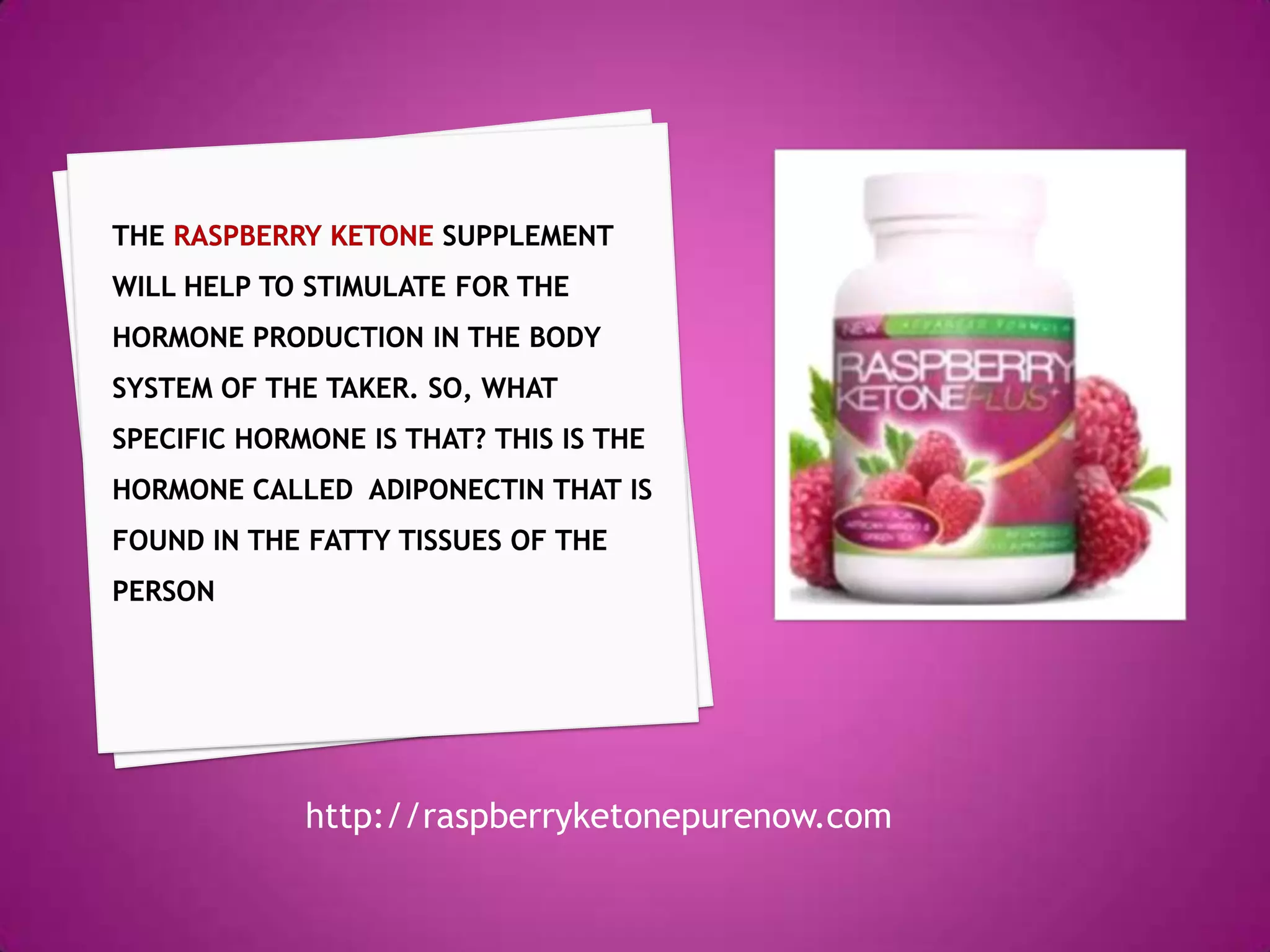 Raspberry ketone pure presentation | PPTX