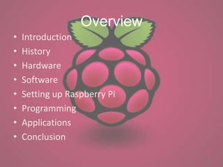 Raspberry pi | PPTX | Operating Systems | Computer Software and Applications