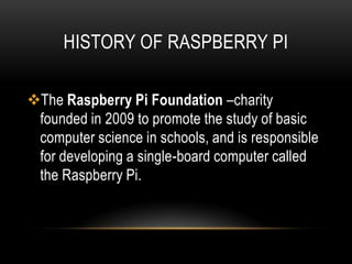 introduction to Raspberry pi | PPT