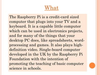 Raspberry pi | PPT