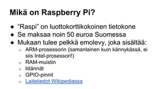 Raspberry pi | PPTX