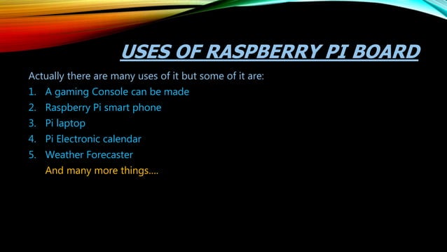 Raspberry pi | PPT