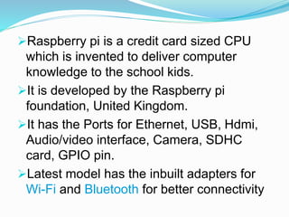 Raspberry pi | PPT